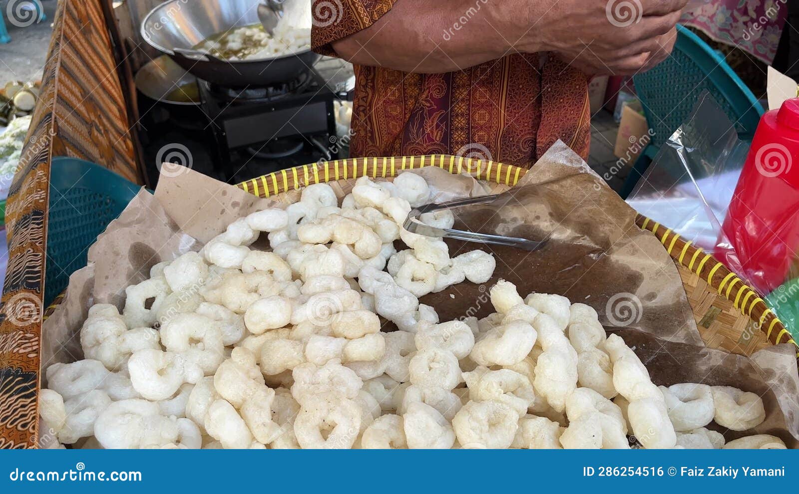 Javanese Traditional Snack Made from Fried Tapioca Starch and Garlic ...