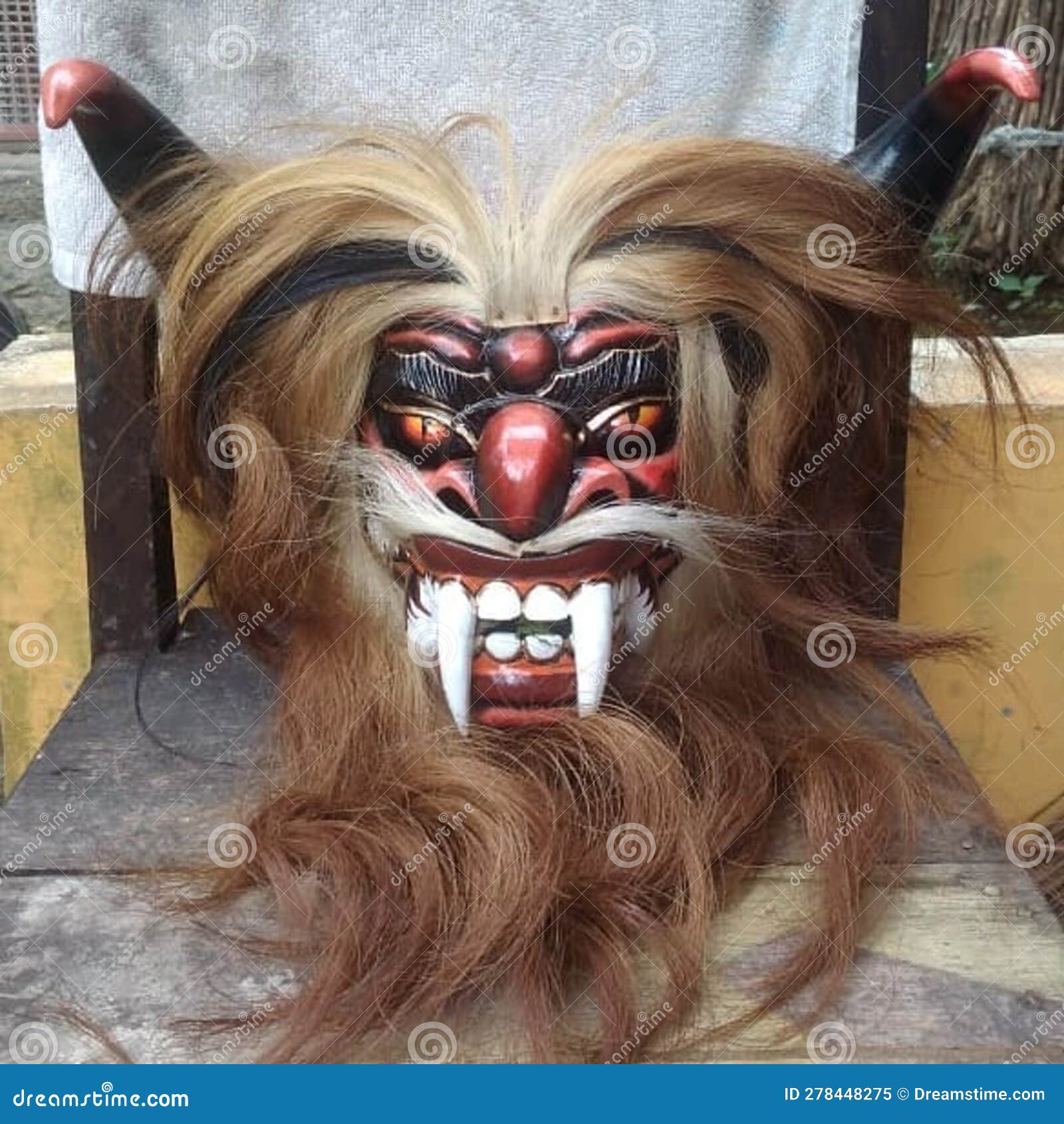 Javanese Traditional Wood Masks Stock Image - Image of sidomaju, dance ...