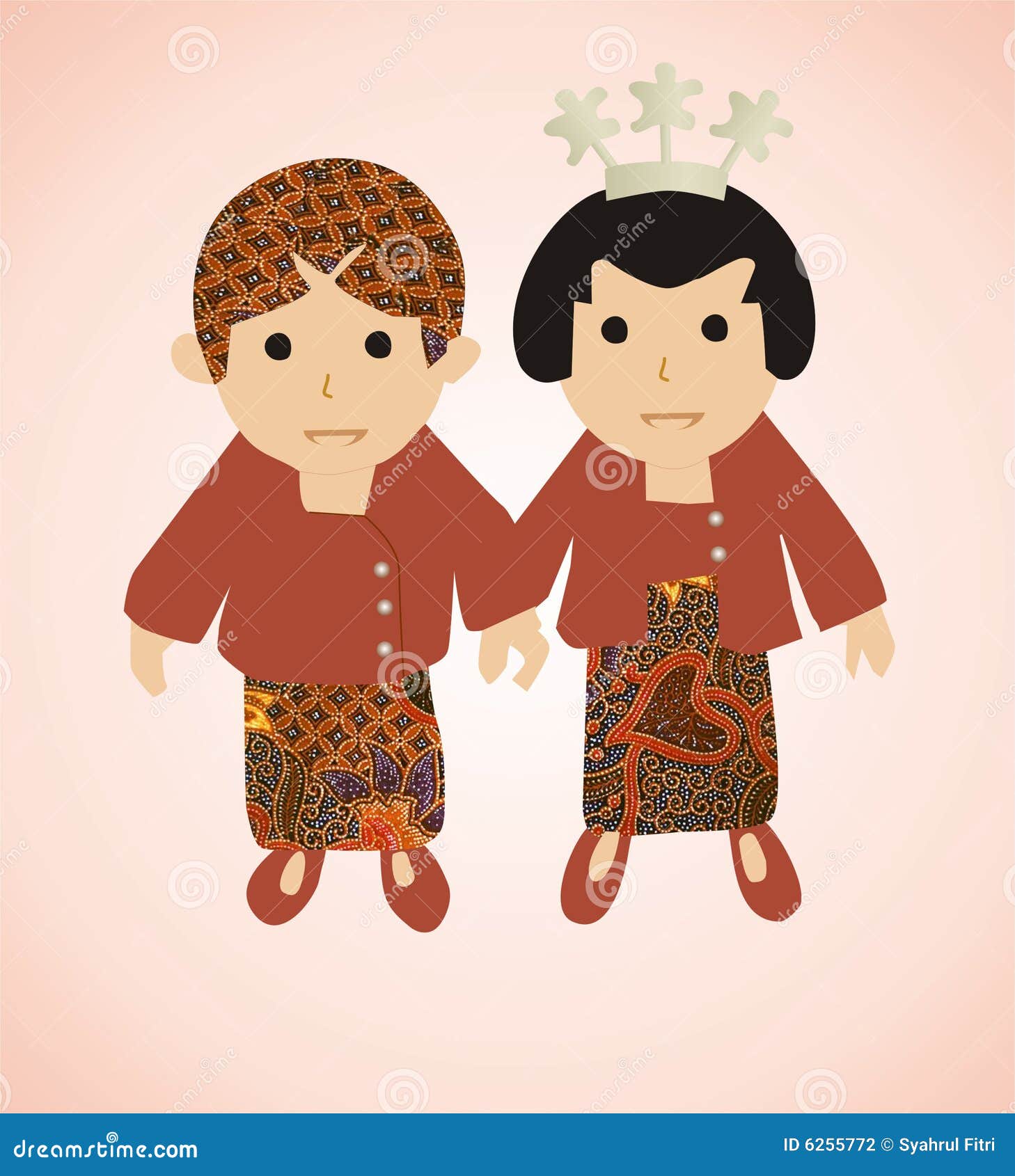 Javanese wedding stock vector. Illustration of javanese - 6255772