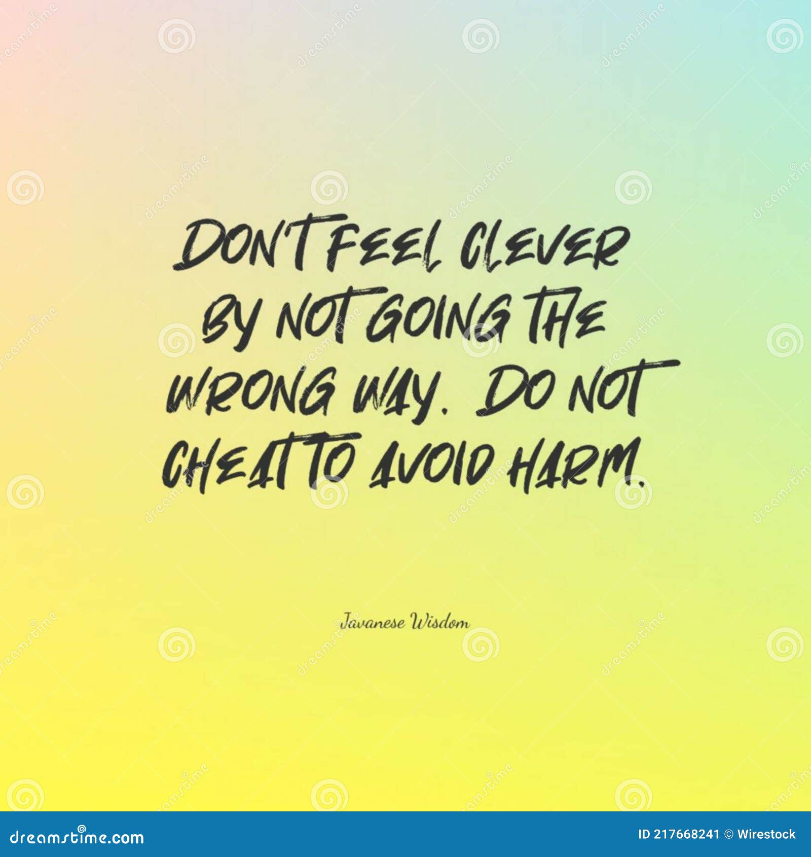 Javanese Wisdom S Quote on a Yellow Background Stock Illustration ...