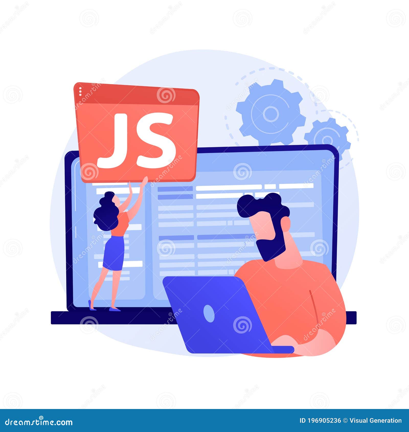 Javascript Abstract Concept Vector Illustration Stock Vector Illustration Of Infographic