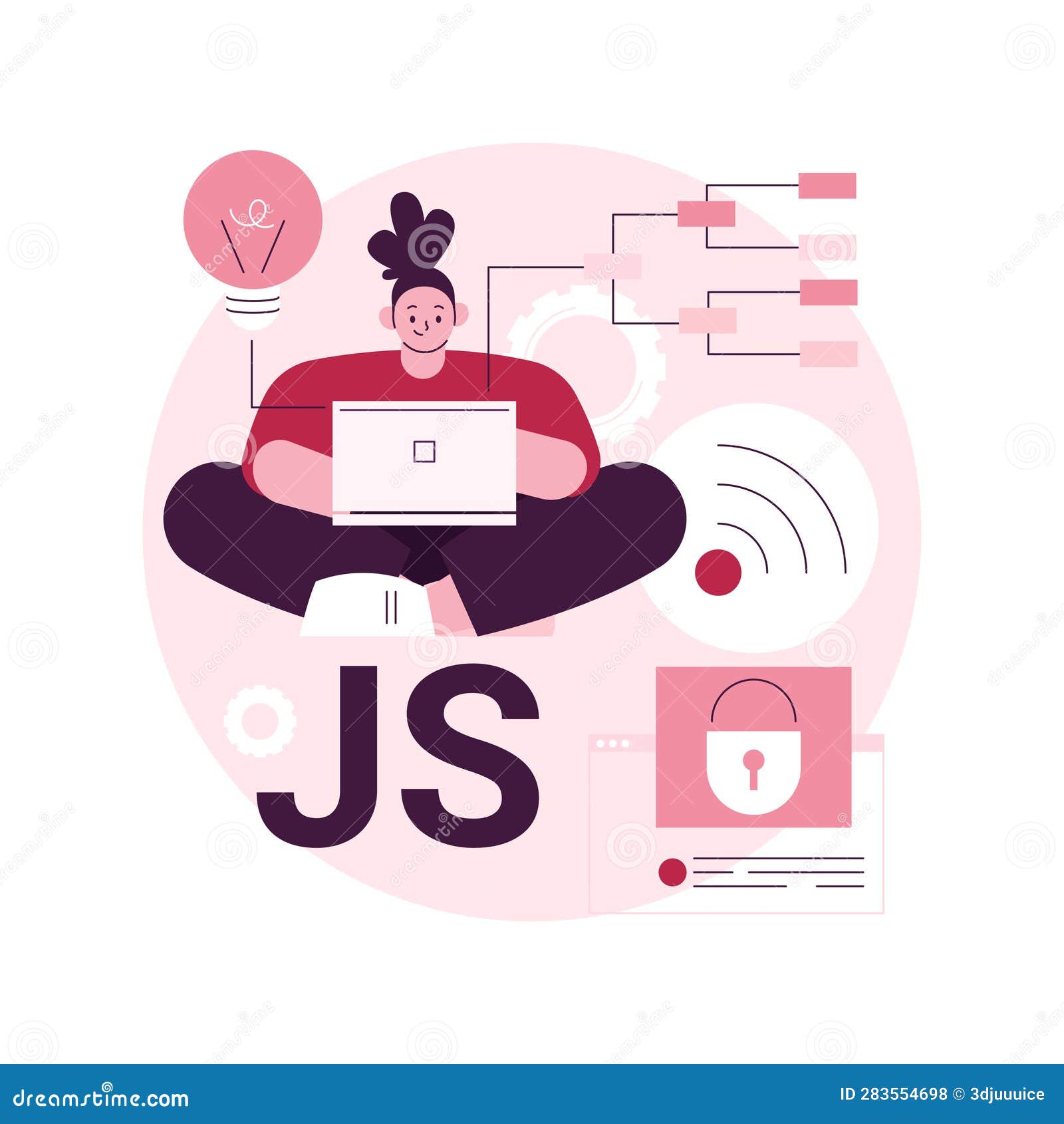 JavaScript Abstract Concept Vector Illustration. Stock Vector ...