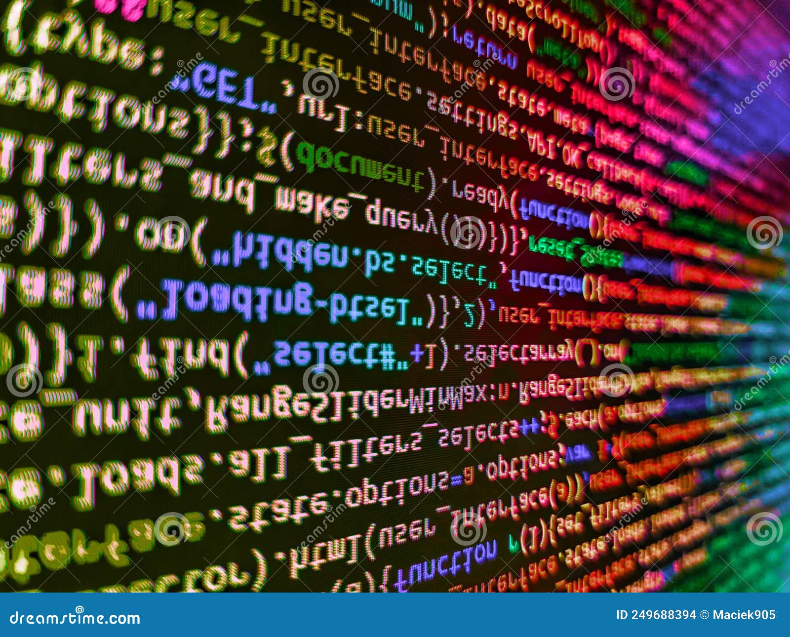Javascript Code In Bracket Software Code Of Javascript Language On White Background Web Server