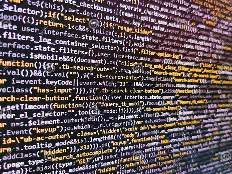 Javascript Code in Bracket Software. Computing, Cyberspace , Future and ...