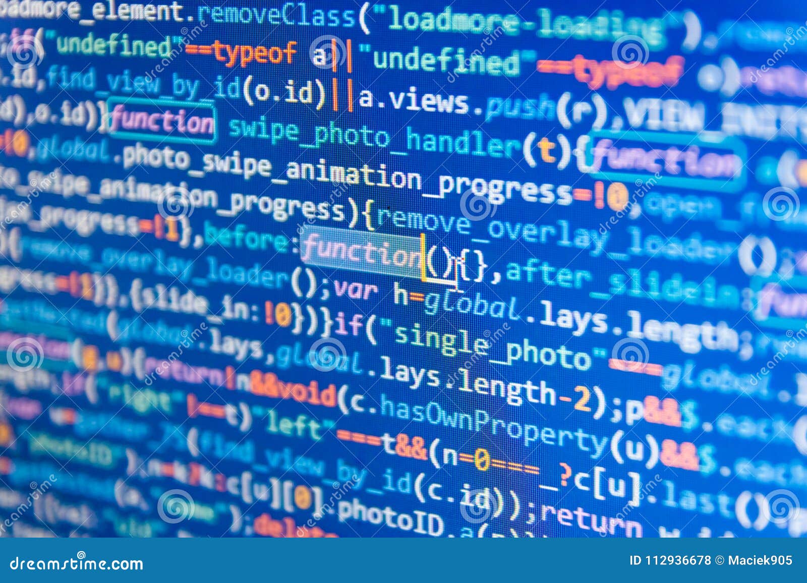 Javascript Code in Bracket Software. Programmer Typing New Lines of ... Javascript Code in Bracket Software. Programmer Typing New Lines of ...