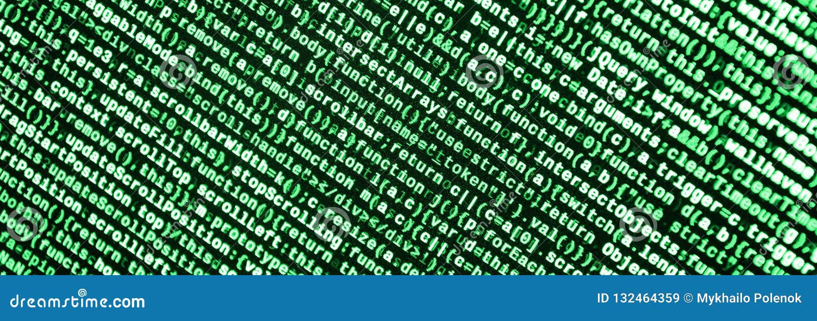 Javascript Code In Text Editor Coding Cyberspace Concept Screen Of Web Developing Code Stock