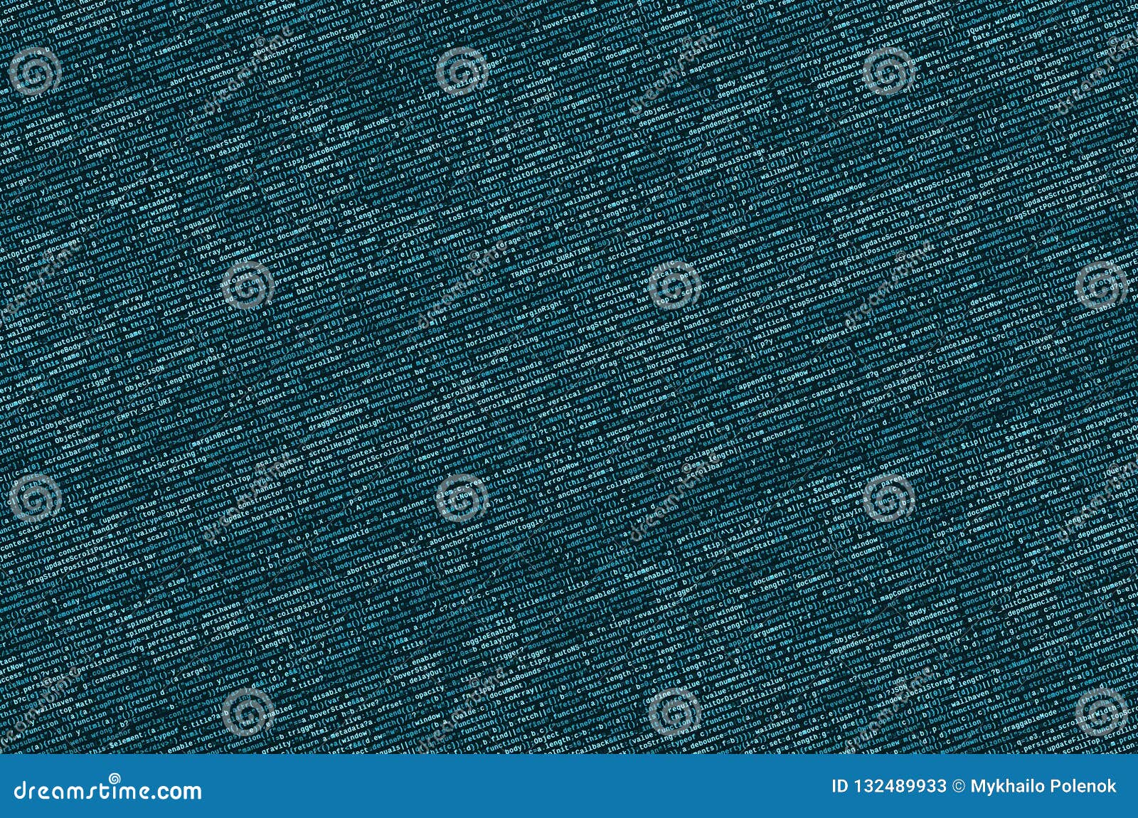 Javascript Code In Text Editor Coding Cyberspace Concept Screen Of Web Developing Code Stock