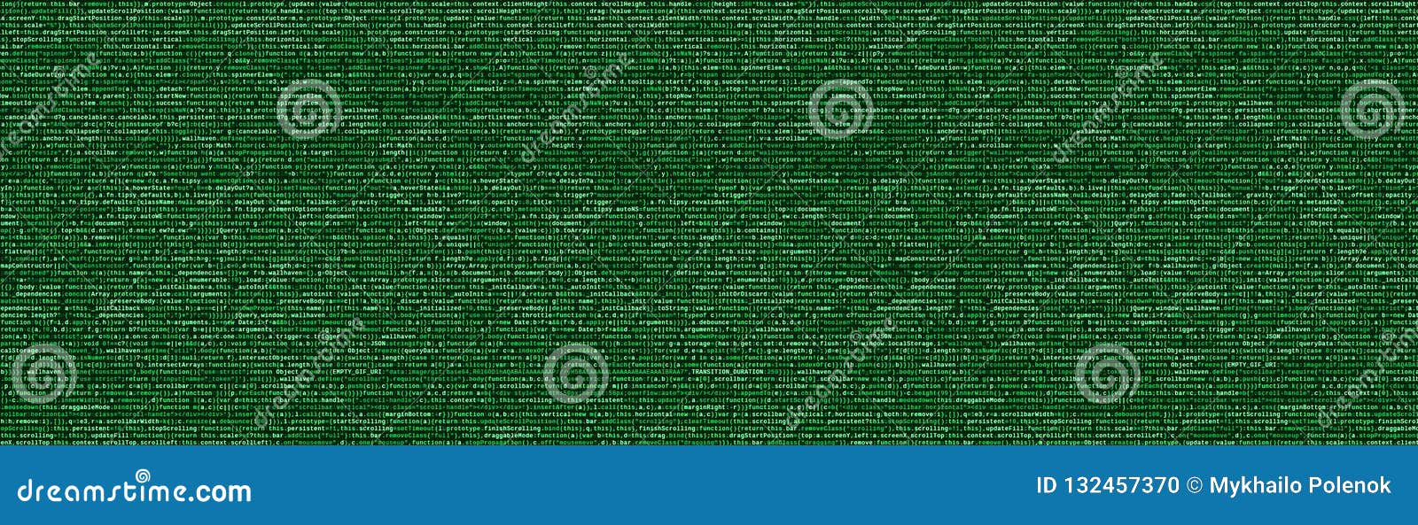 Javascript Code In Text Editor Coding Cyberspace Concept Screen Of Web Developing Code Stock