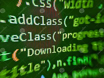 Javascript Functions, Variables, Objects. Colorful Code Background ...