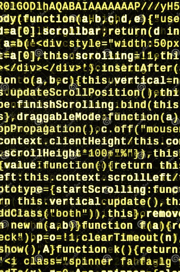 Javascript Functions Variables Objects Monitor Closeup Of Function