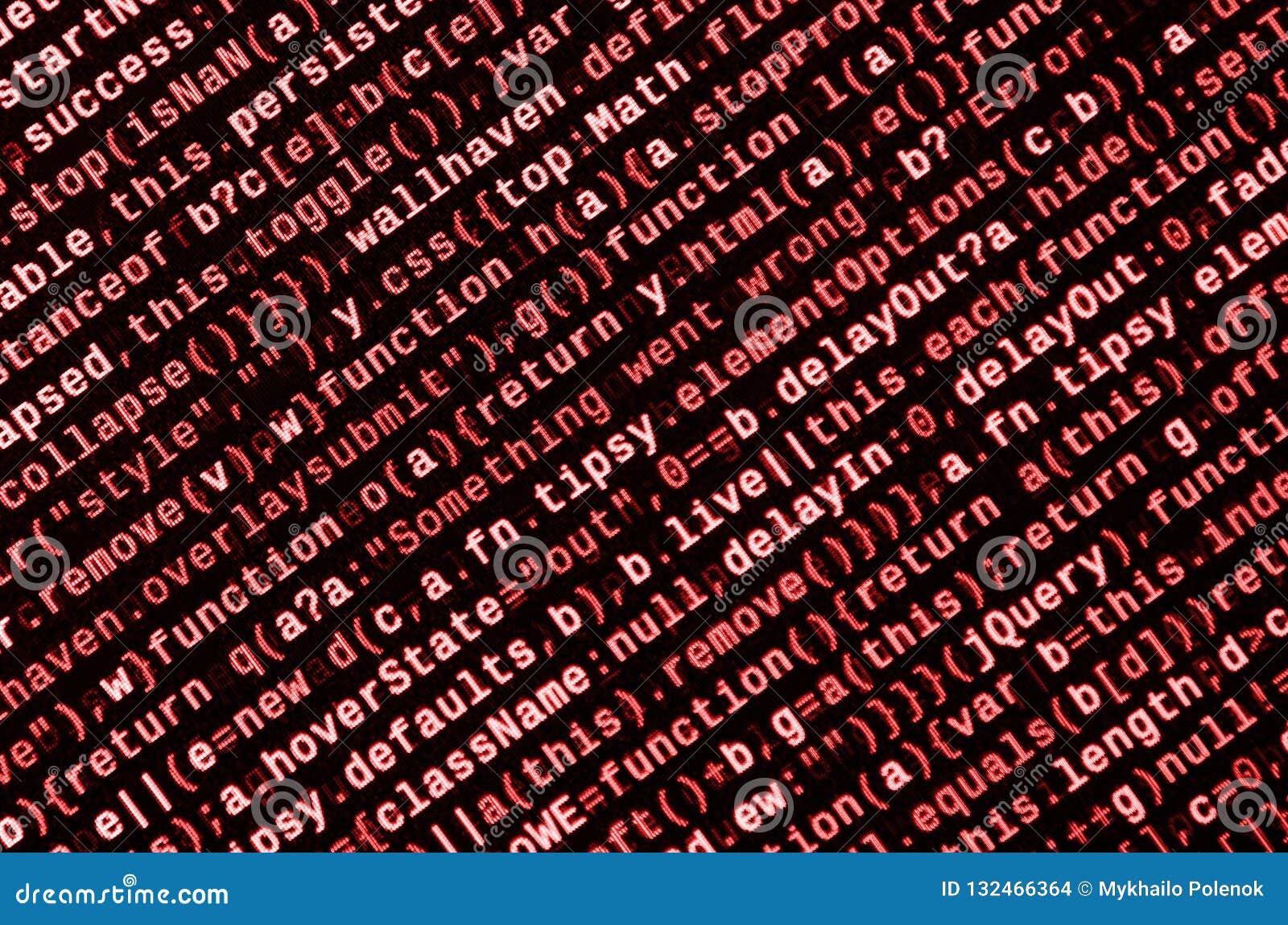 Javascript Functions Variables Objects Monitor Closeup Of Function Source Code Stock