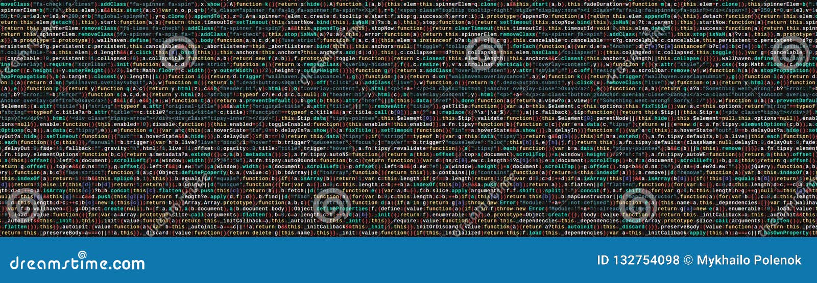 Javascript Functions, Variables, Objects. Monitor Closeup of Function Source Code Stock Photo ...