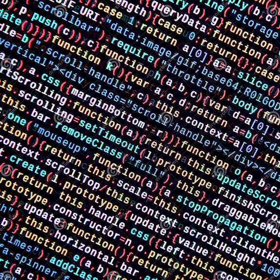 Javascript Functions Variables Objects Monitor Closeup Of Function