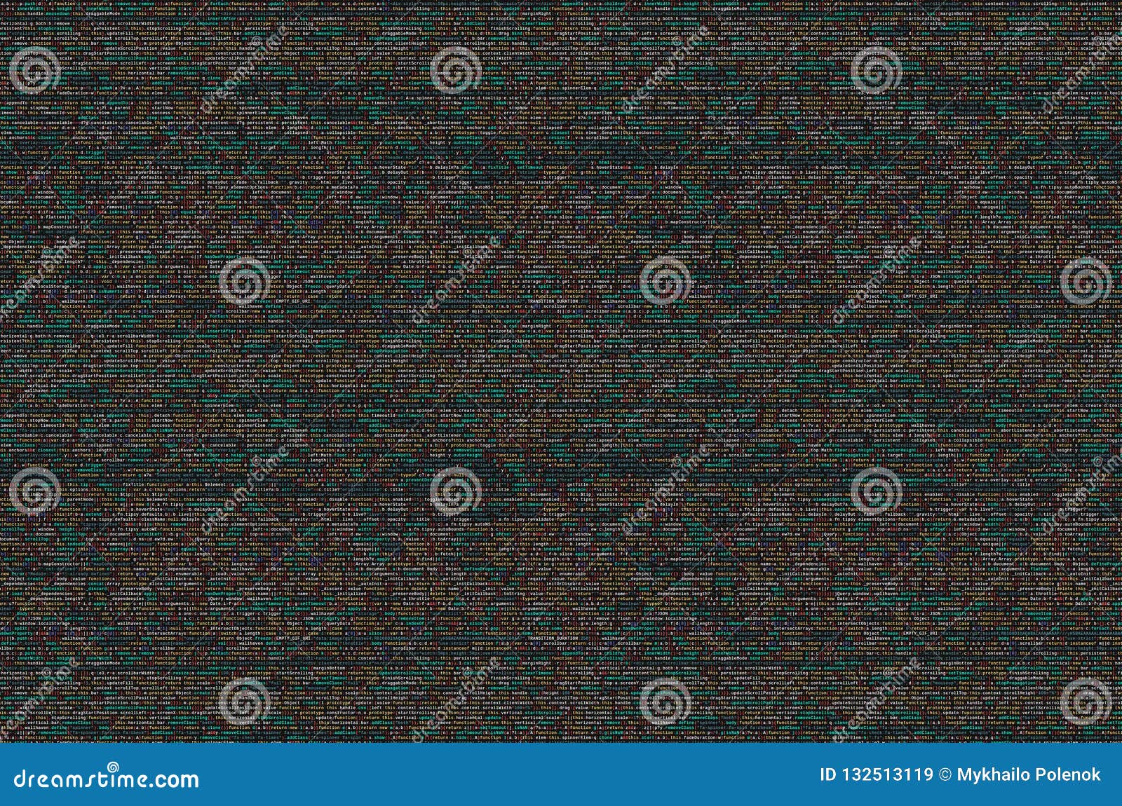 Javascript Functions Variables Objects Monitor Closeup Of Function Source Code Stock