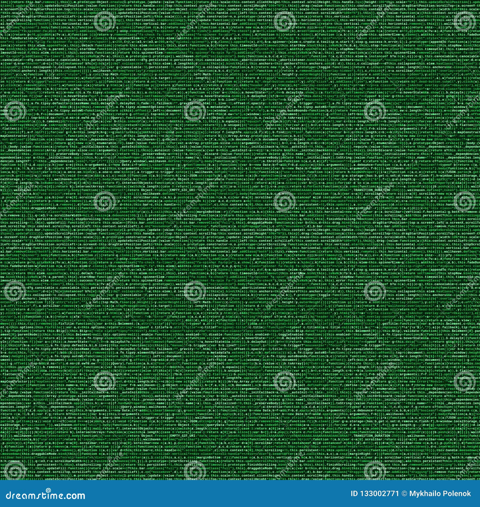 Javascript Functions Variables Objects Monitor Closeup Of Function Source Code Stock