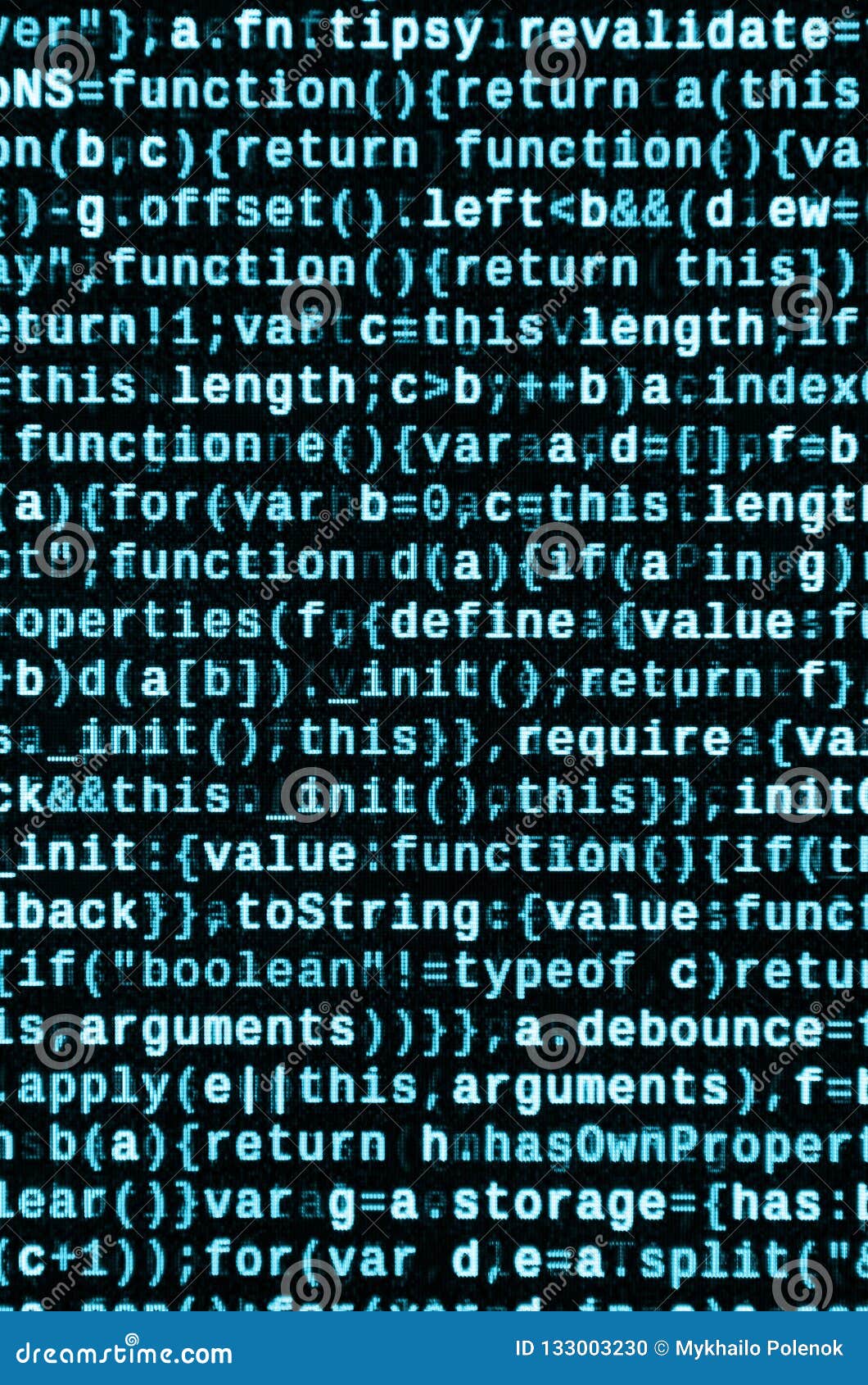 Javascript Functions, Variables, Objects. Monitor Closeup Of Function ... Javascript Functions, Variables, Objects. Monitor Closeup Of Function ...