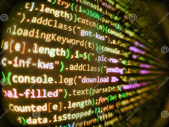 Javascript Functions, Variables, Objects. Programming Source Code ...