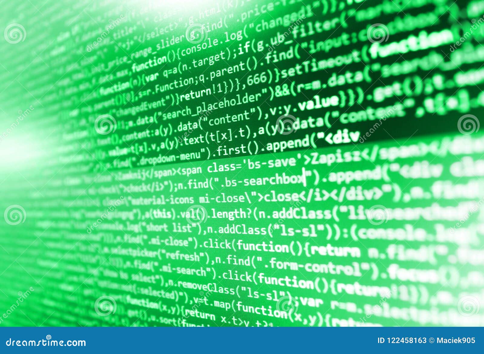 Javascript Functions Variables Objects Programmer Working On Computer Screen Programming