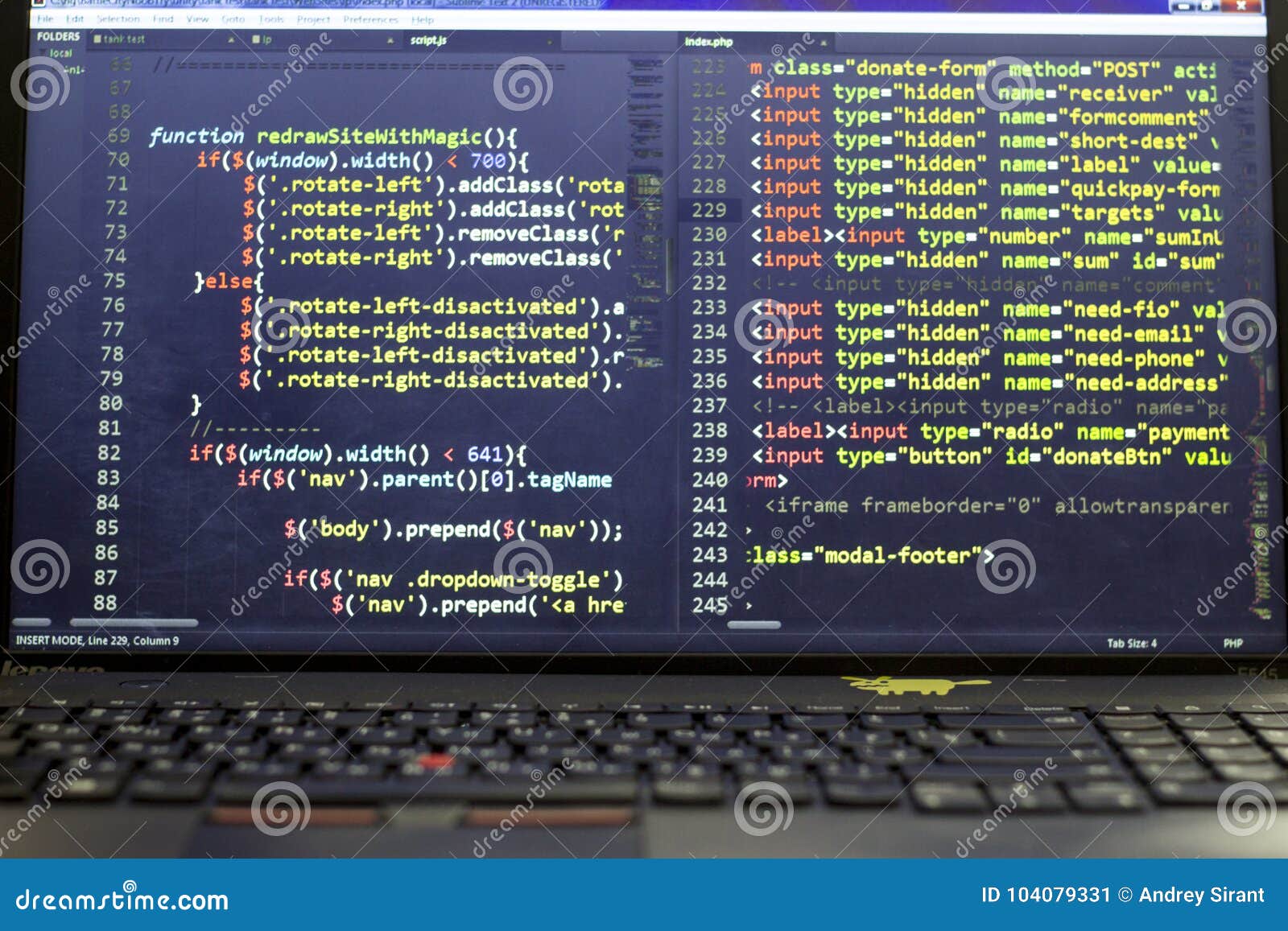 Javascript and HTML Front-end Code. Computer Programming Source Code ... Javascript and HTML Front-end Code. Computer Programming Source Code ...