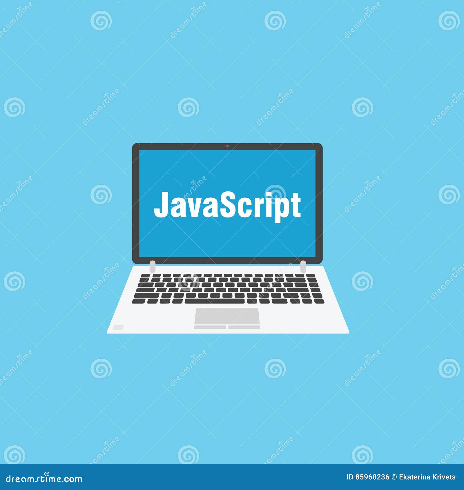 Javascript Programming Language. Laptop Flat Design Stock Illustration ... Javascript Programming Language. Laptop Flat Design Stock Illustration ...