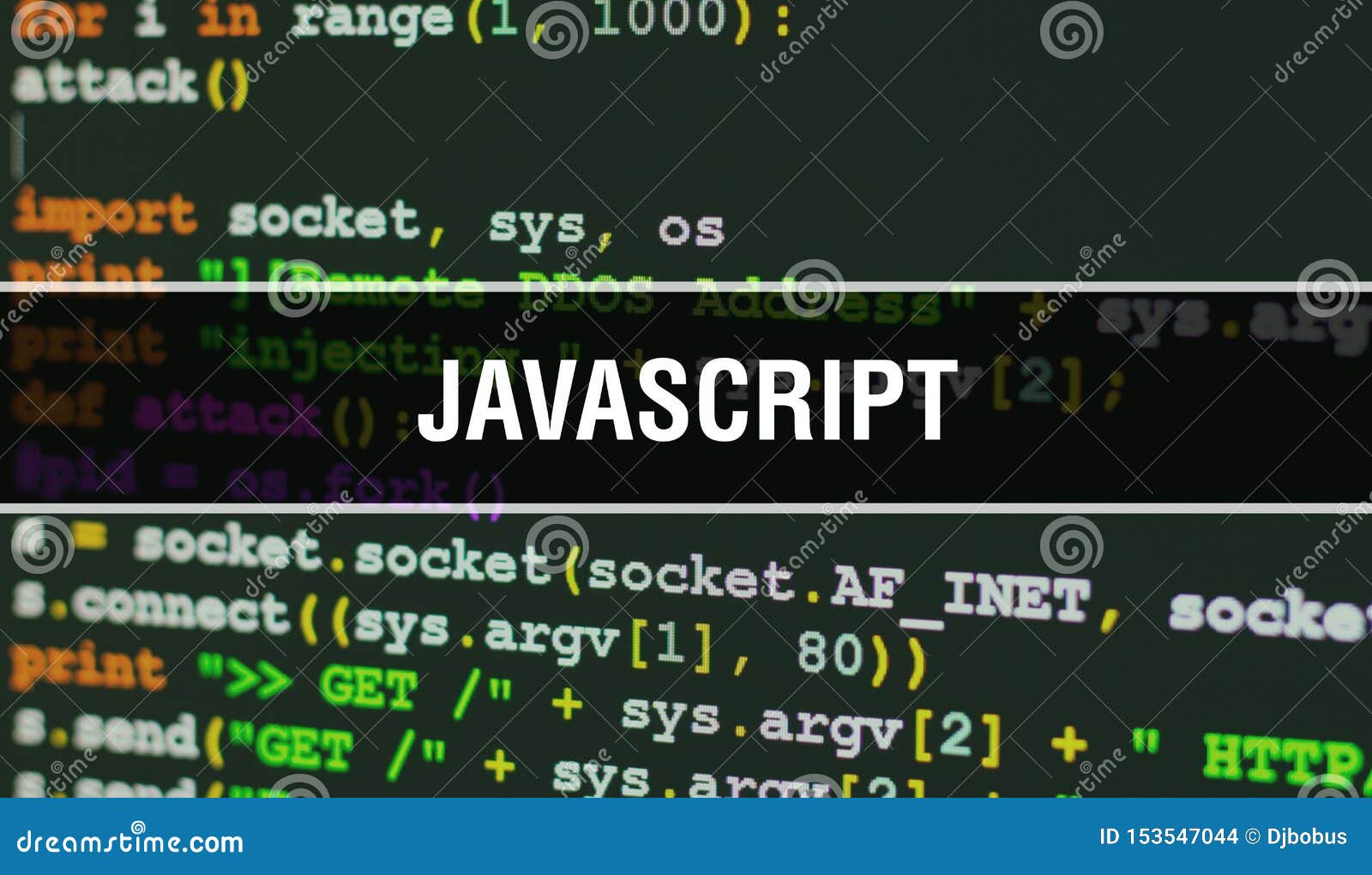 Javascript Text Written On Programming Code Abstract Technology Background Of Software Developer