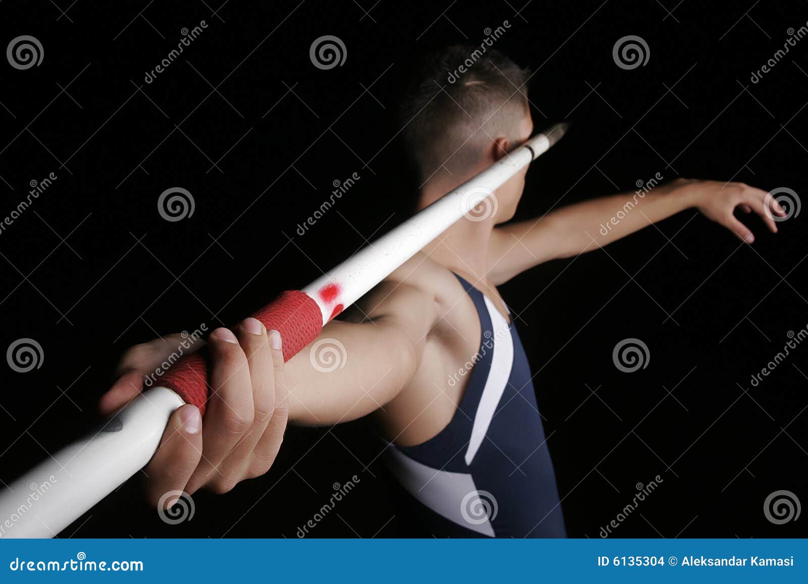 Javelin thrower stock photo. Image of event, studio, throwing - 6135304