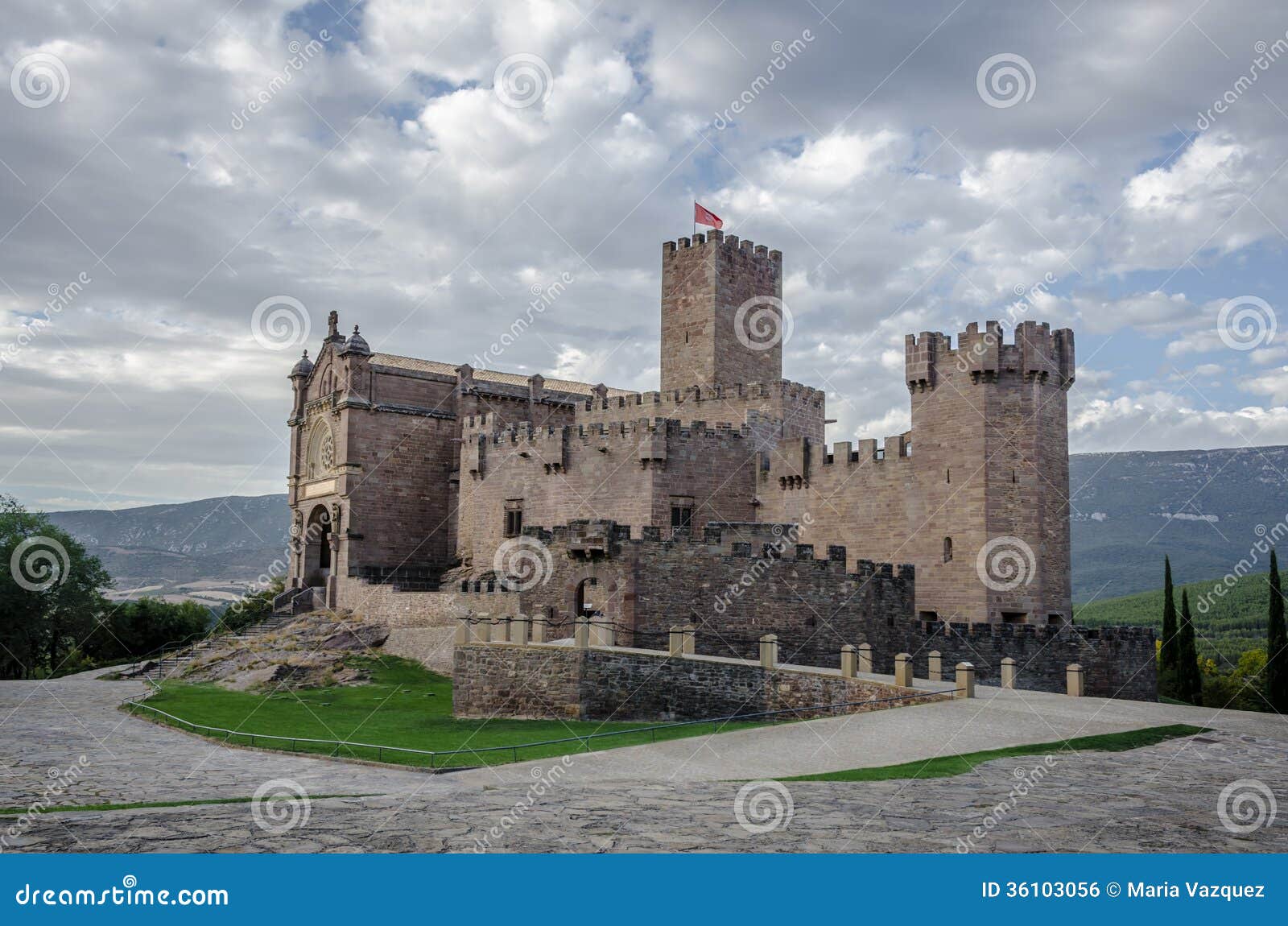 Javier Castle in Navarra stock photo. Image of navarre - 36103056