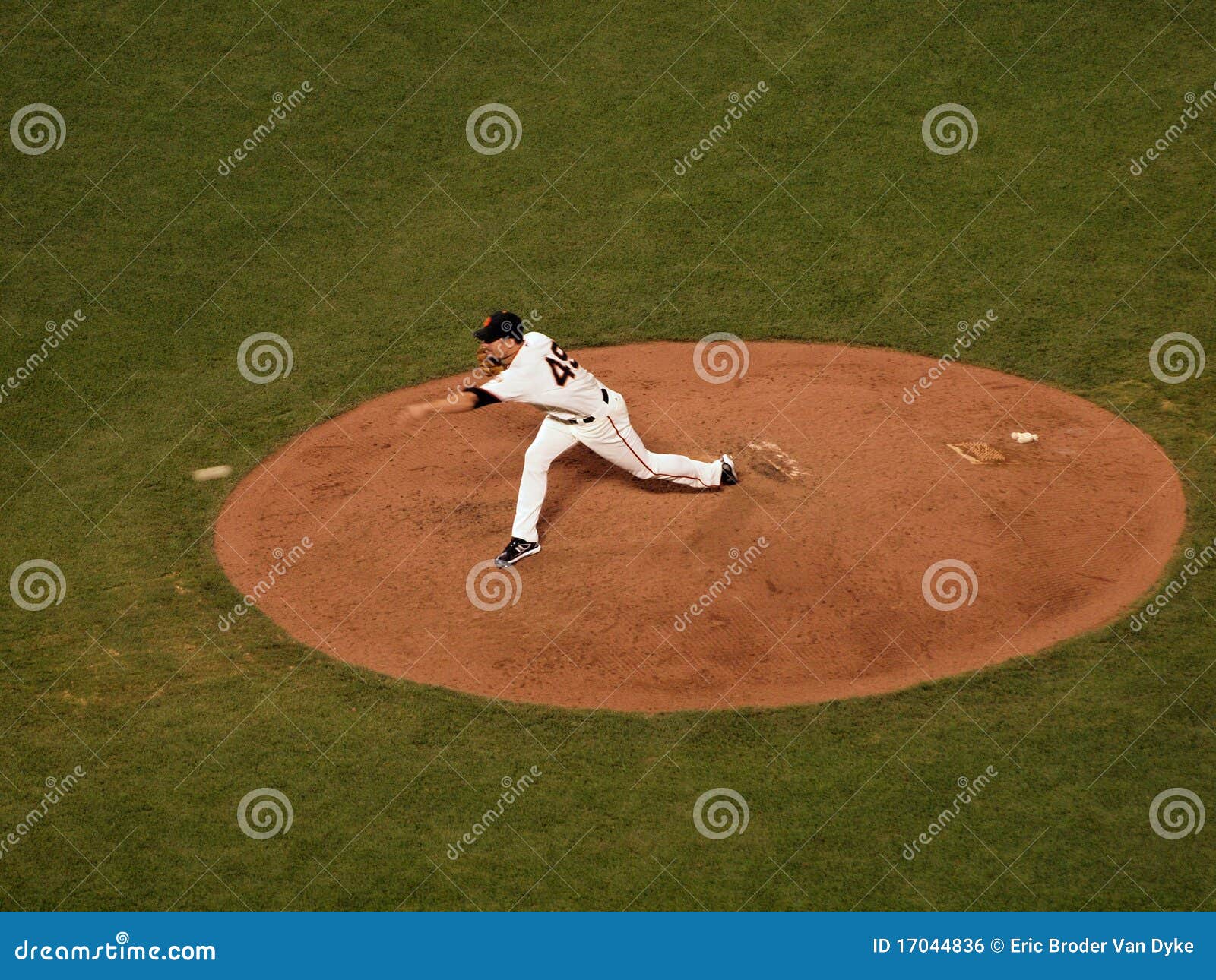 Javier Lopez Throws Pitch Ball Flying in the Air Editorial Photo ...