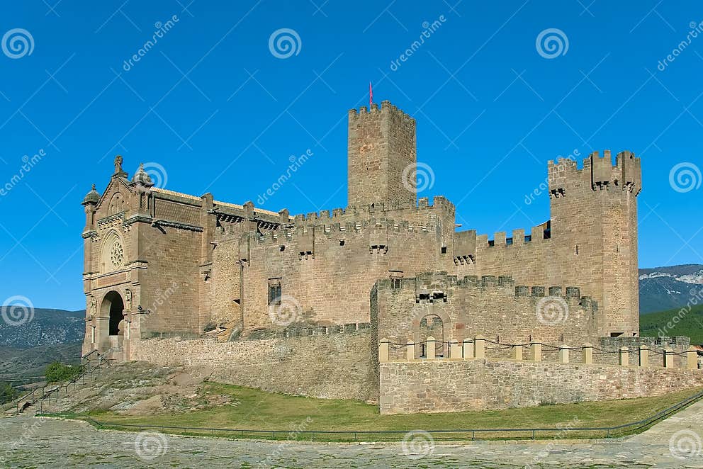 Javier s Castle stock image. Image of walls, javier, europe - 4077811