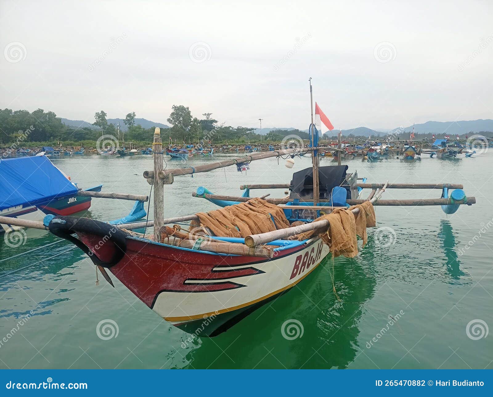 Jawa Boat in Teleng Ria Beach, Pacitan, East Java Editorial Photography ...