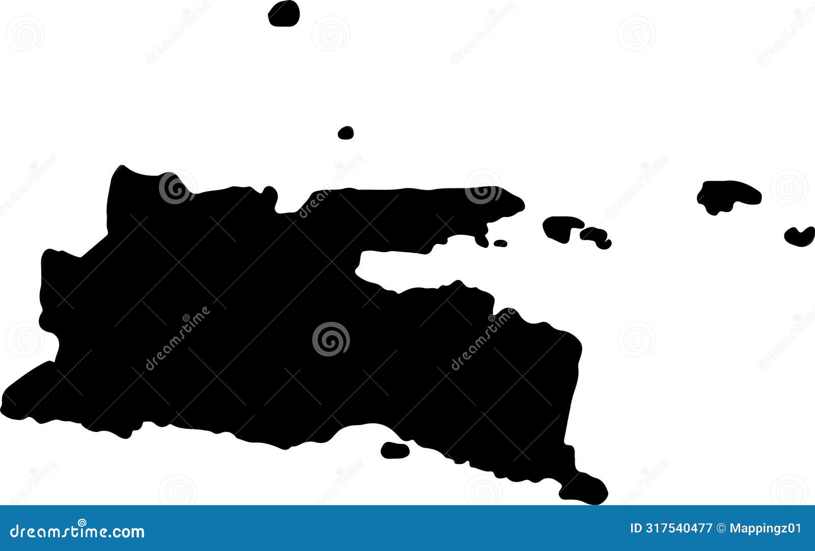 Jawa Timur Indonesia Silhouette Map with Transparent Background Stock ...