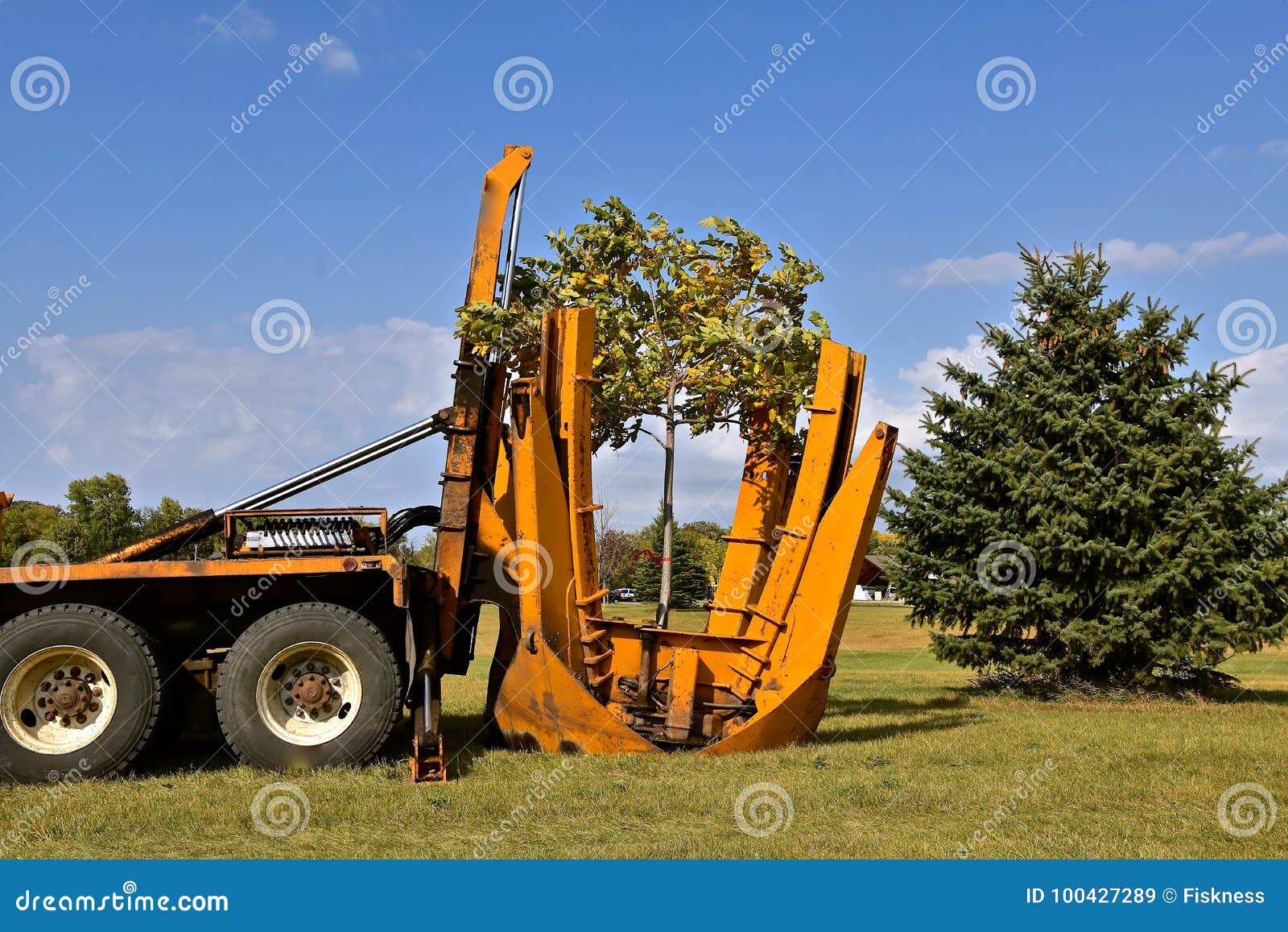 Jaws for Transplanting a Tree Stock Image - Image of dirt, moving ...