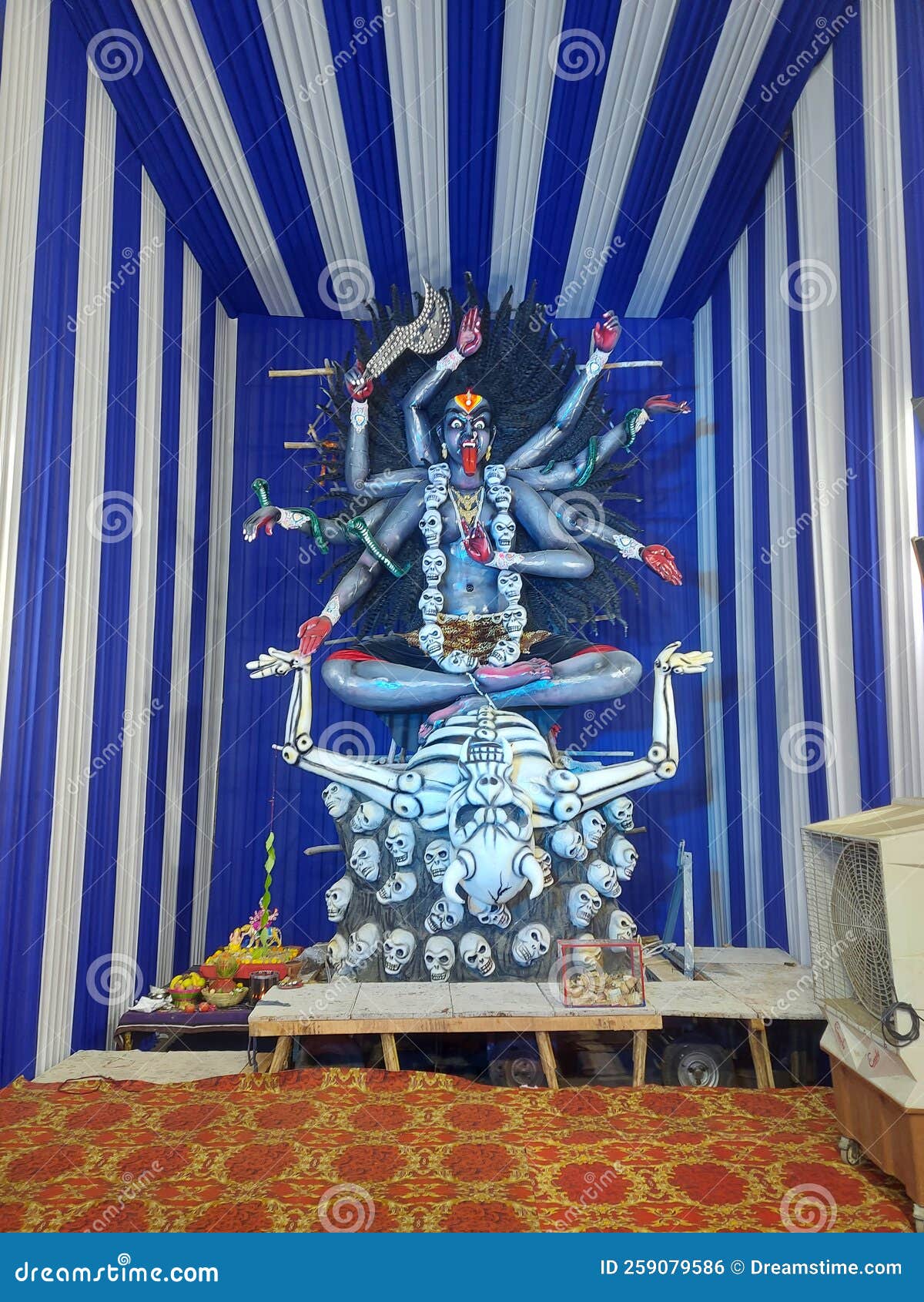Jay Maa kali stock photo. Image of carving, shrine, monument - 259079586