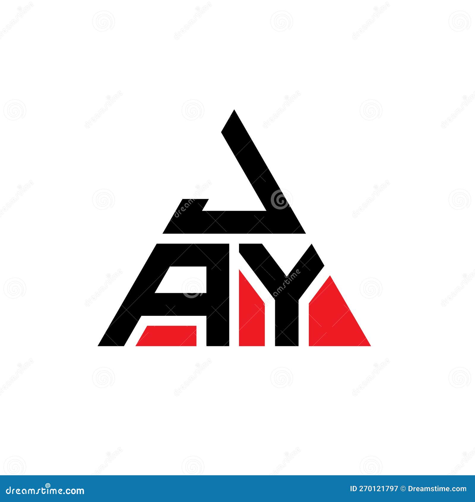 JAY Triangle Letter Logo Design with Triangle Shape. JAY Triangle Logo ...