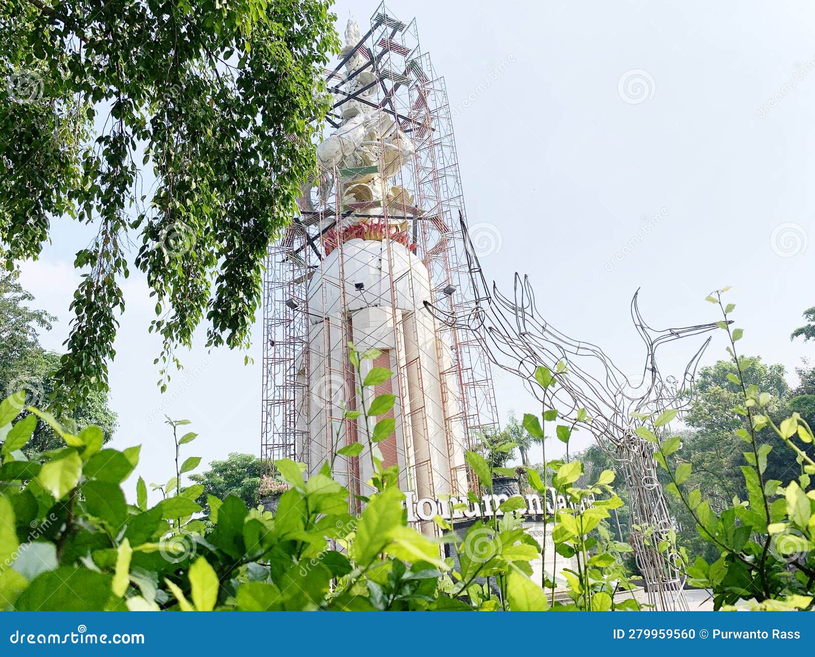 Jayandaru Monument in Sidoarjo Square, East Java, Which is Under ...