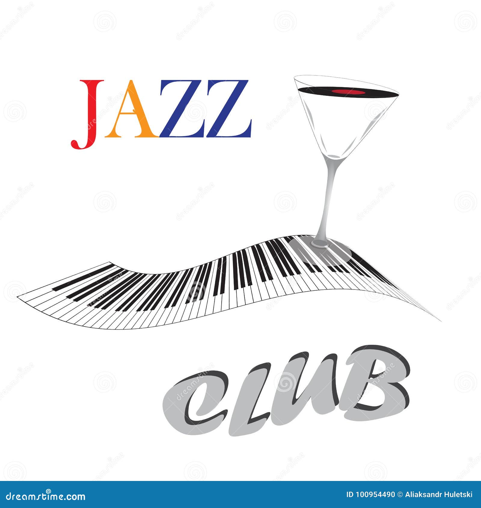 Jazz_club vector illustratie. Illustration of fonograaf - 100954490