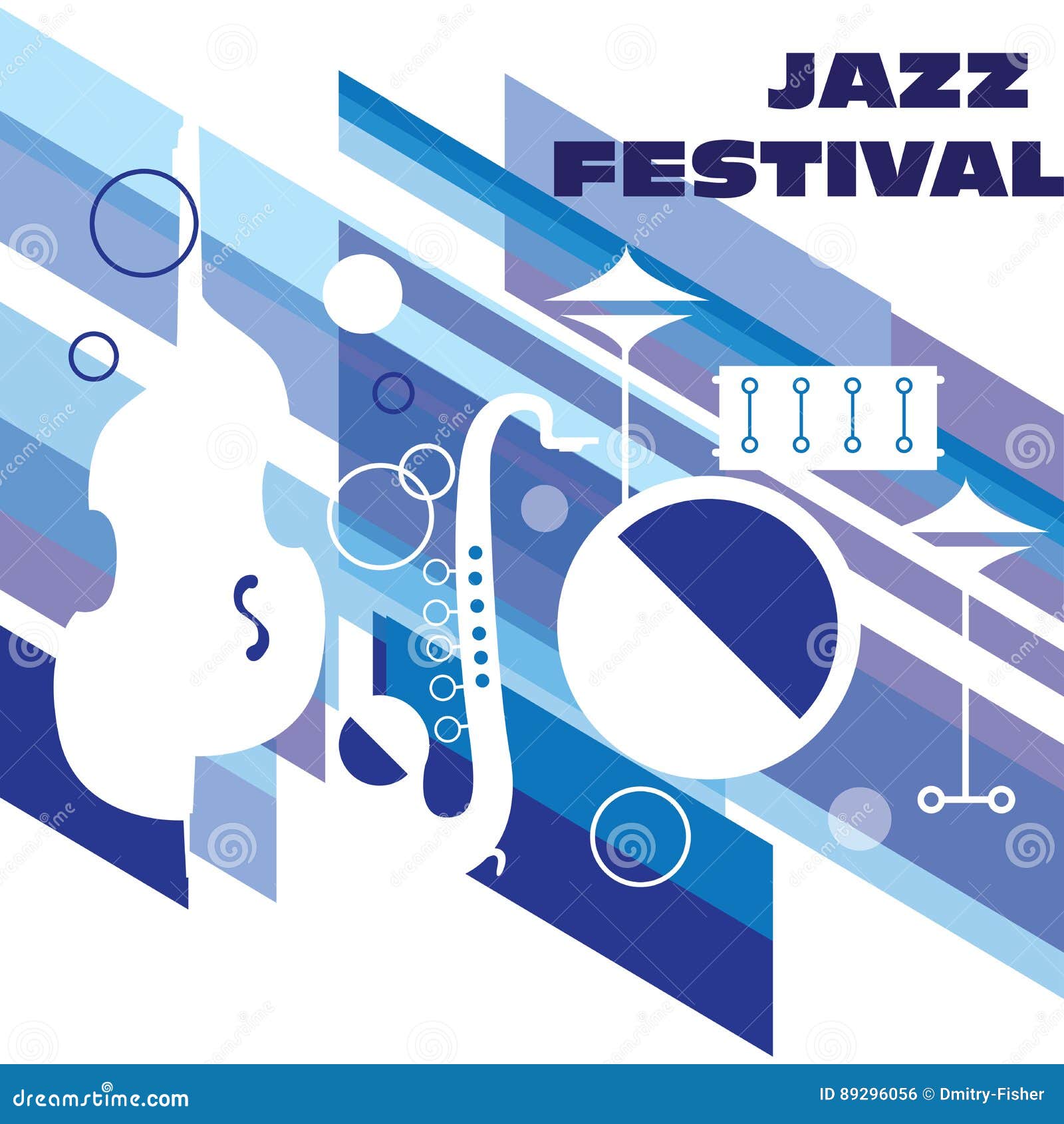 Jazz festival. stock vector. Illustration of saxophone - 89296056