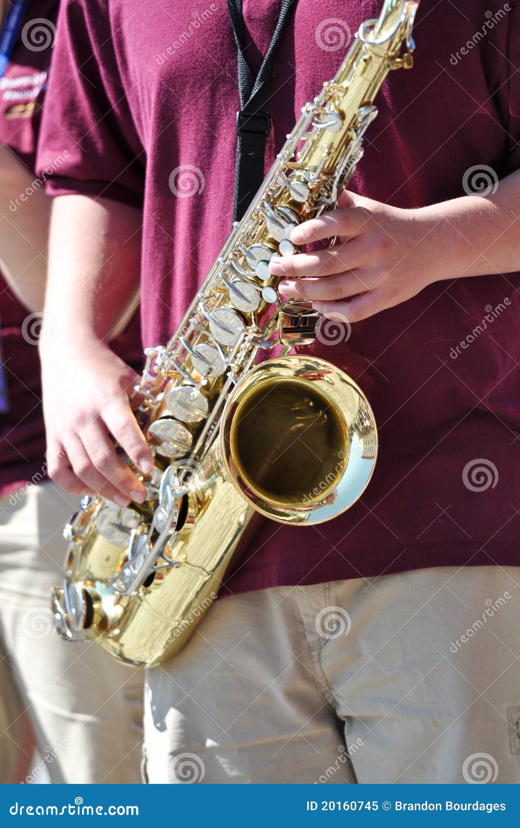 Jazz Festival Sax Player stock image. Image of musician - 20160745