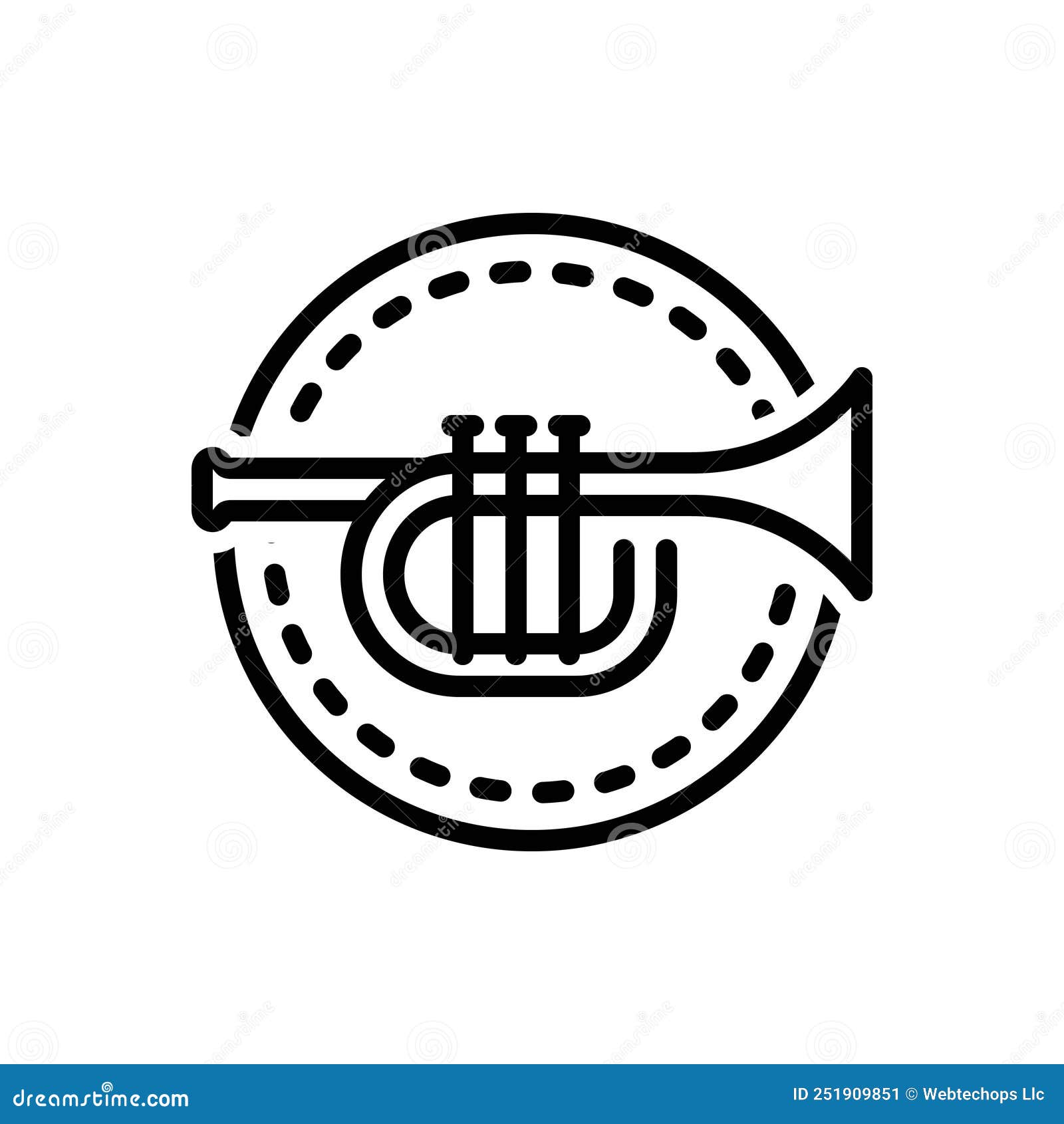 Black Line Icon for Jazz, Classical and Instrument Stock Illustration ...
