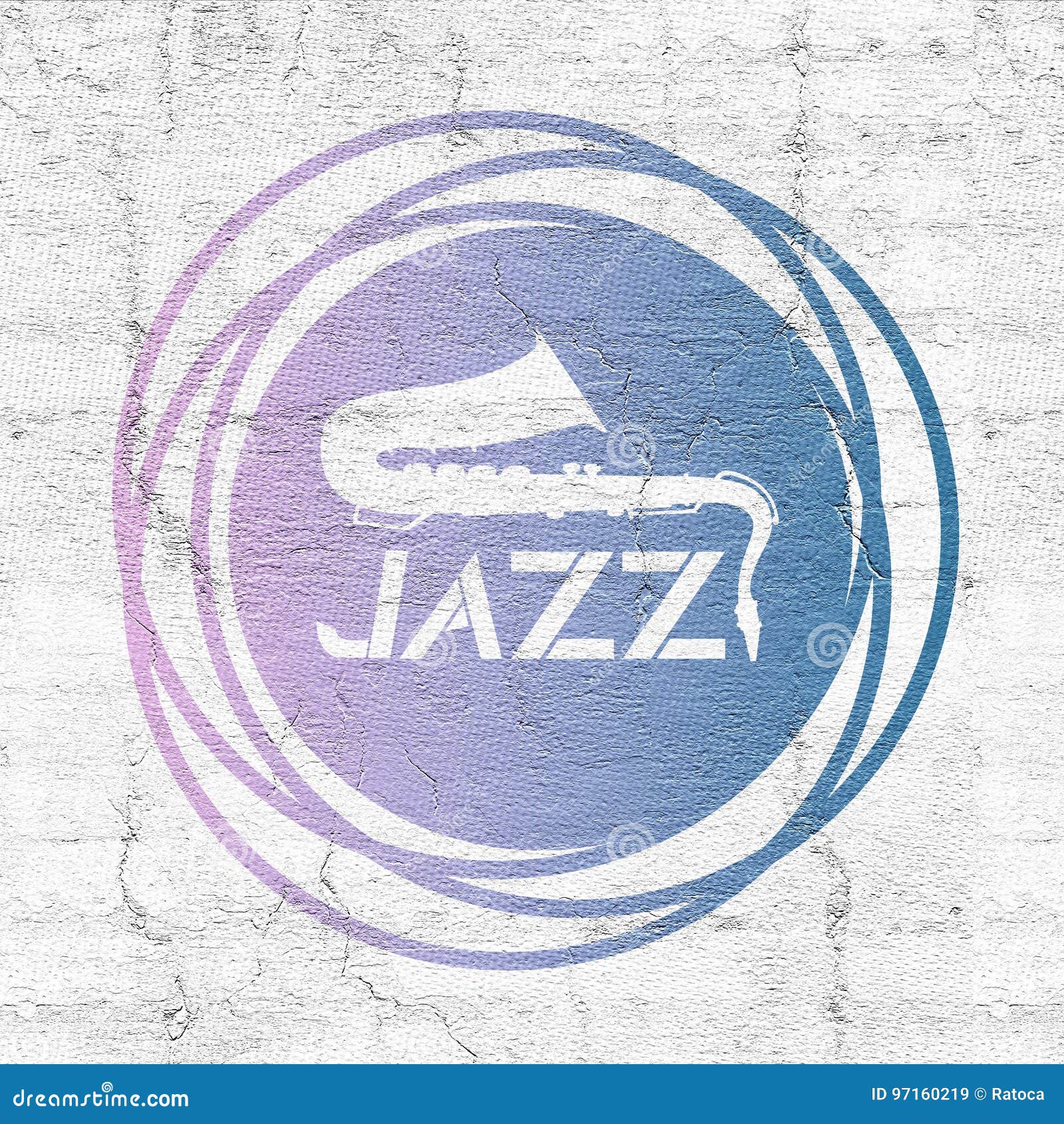 Jazz icon stock illustration. Illustration of musical - 97160219