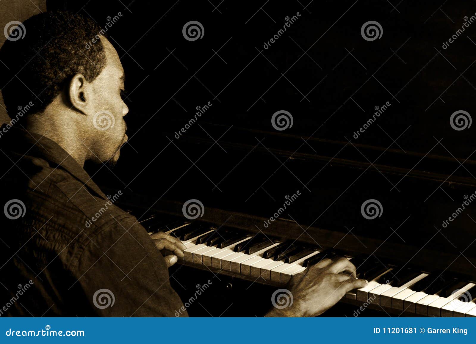 Jazz-Klavier-Spieler stockbild. Bild von schmutz, weinlese - 11201681