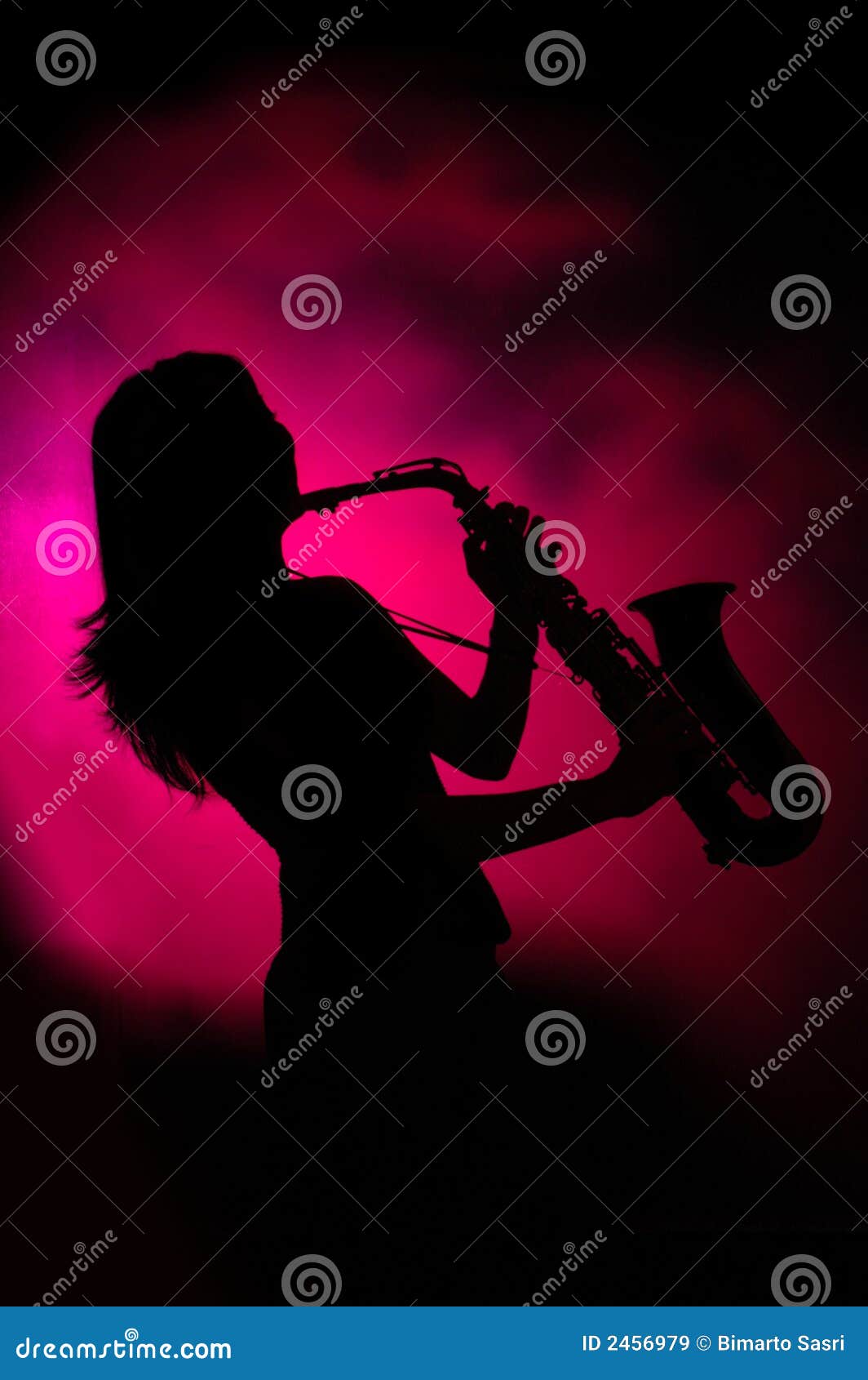 Jazz lady stock image. Image of group, silhouette, figure - 2456979