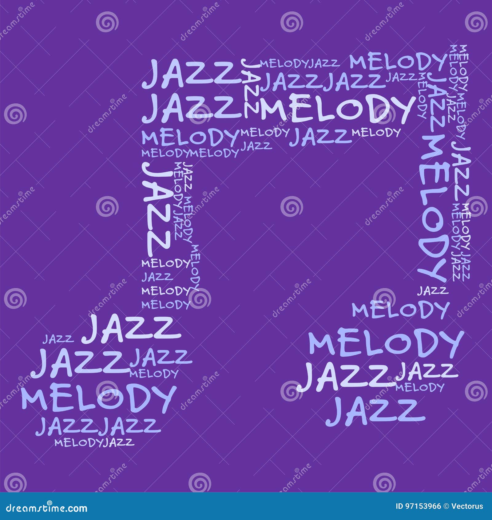 Jazz melody Purple BG stock vector. Illustration of sign - 97153966
