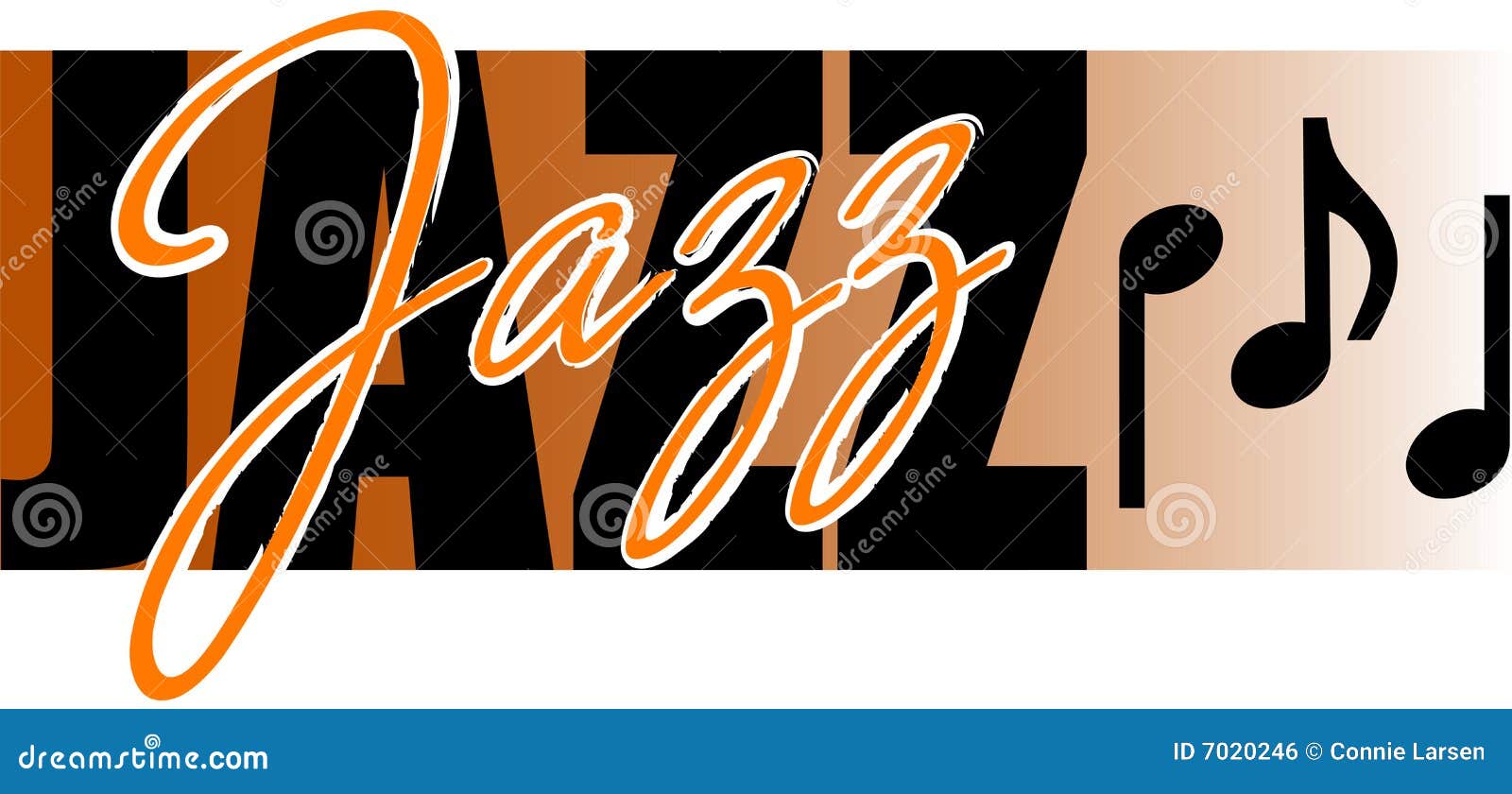 Jazz Music stock illustration. Illustration of illustrations - 7020246