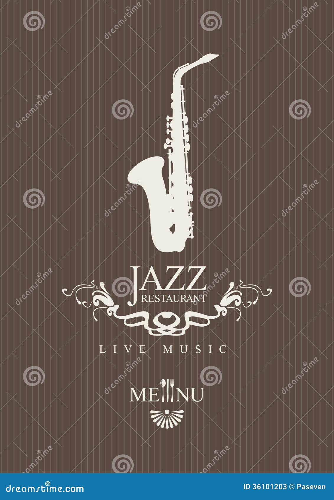 Jazz restaurant stock vector. Illustration of design - 36101203