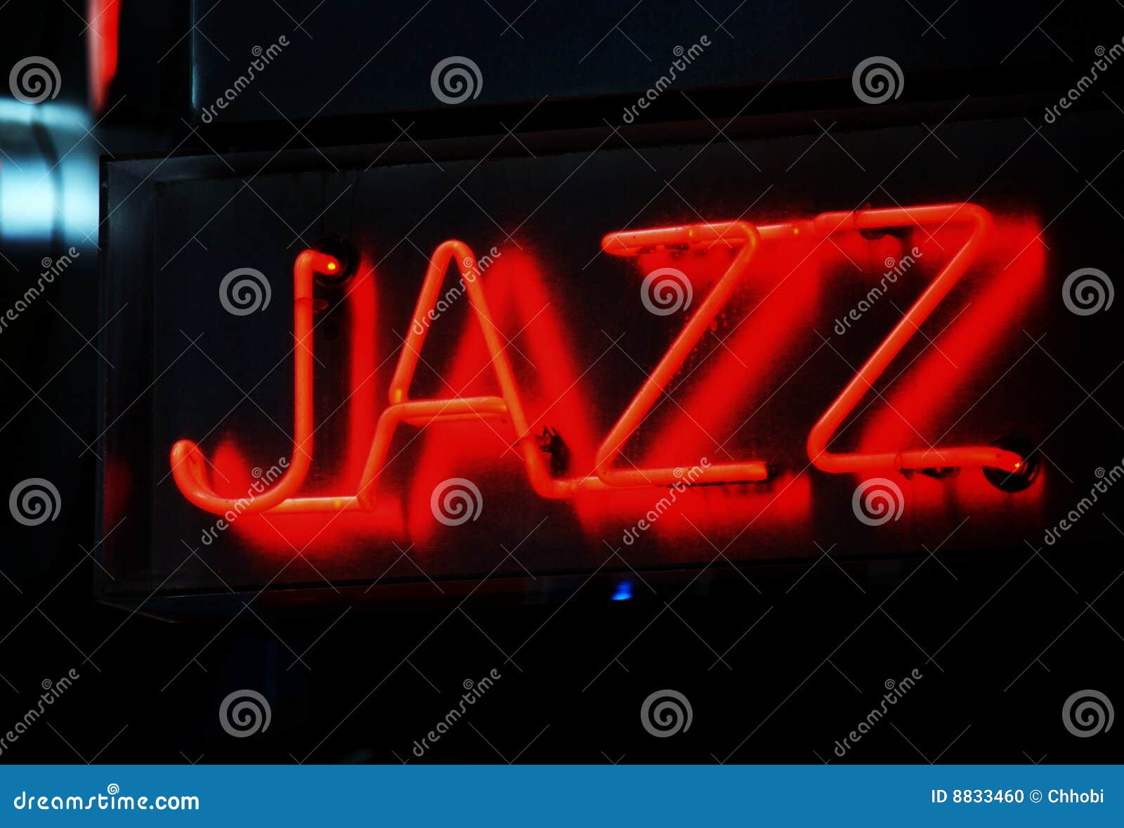 Jazz sign stock photo. Image of neon, york, style, orleans - 8833460