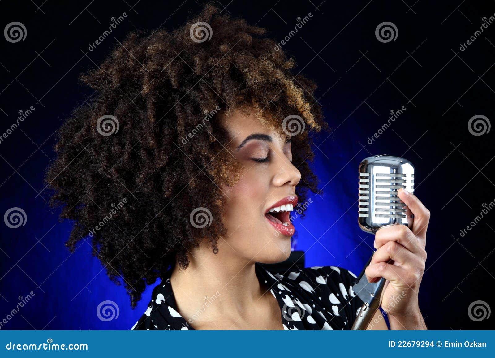 Jazz singer stock photo. Image of song, vintage, close - 22679294