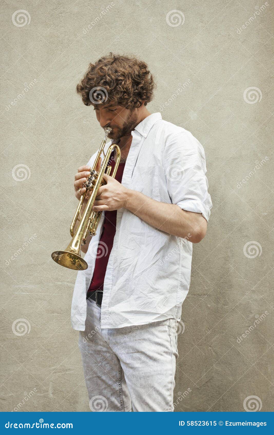 Jazz Trumpet stock afbeelding. Image of stijlvol, instrument - 58523615