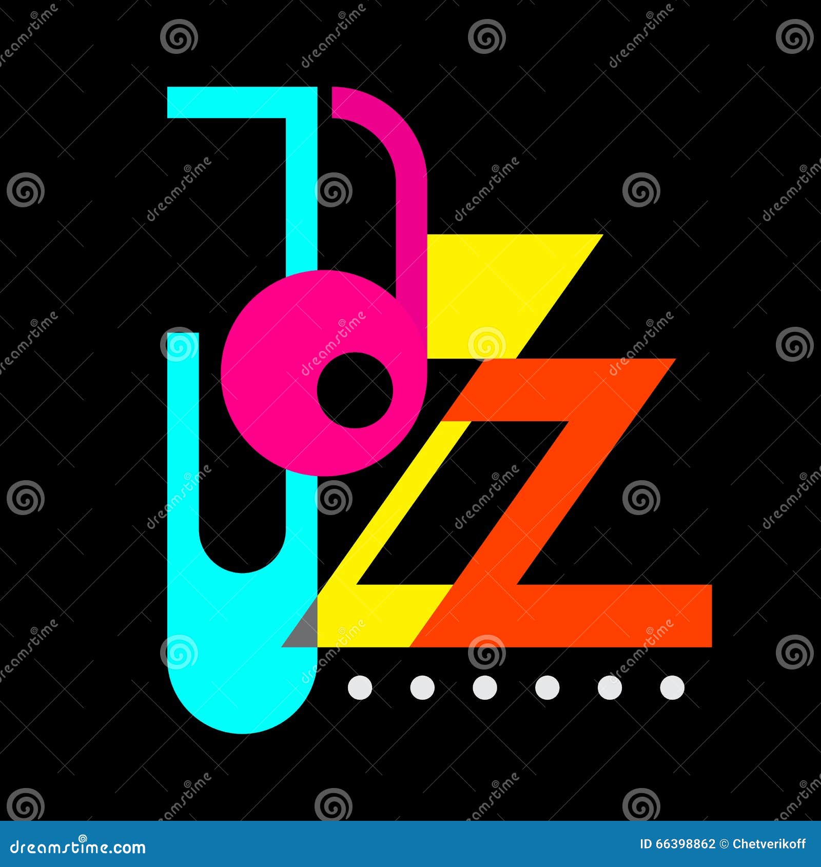 Jazz stock vector. Illustration of music, decorative - 66398862
