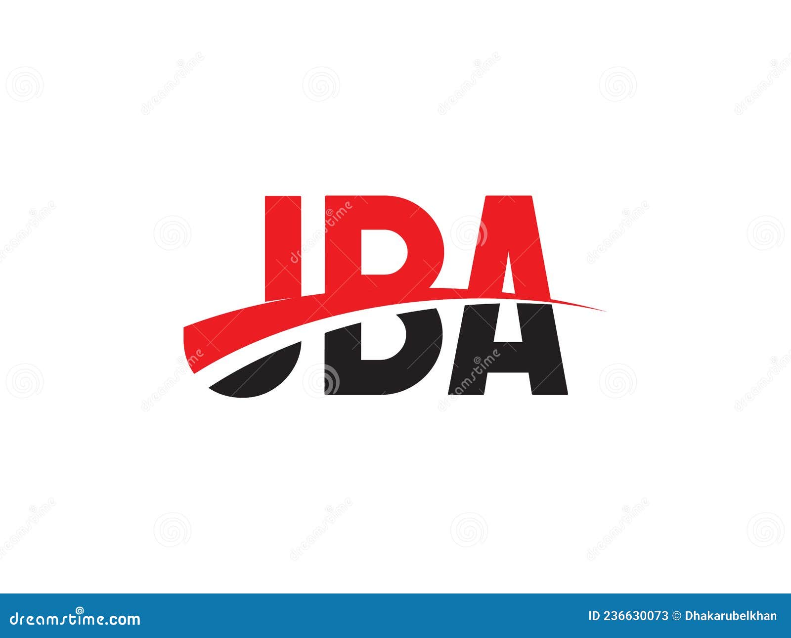 JBA Letter Initial Logo Design Vector Illustration Stock Vector ...